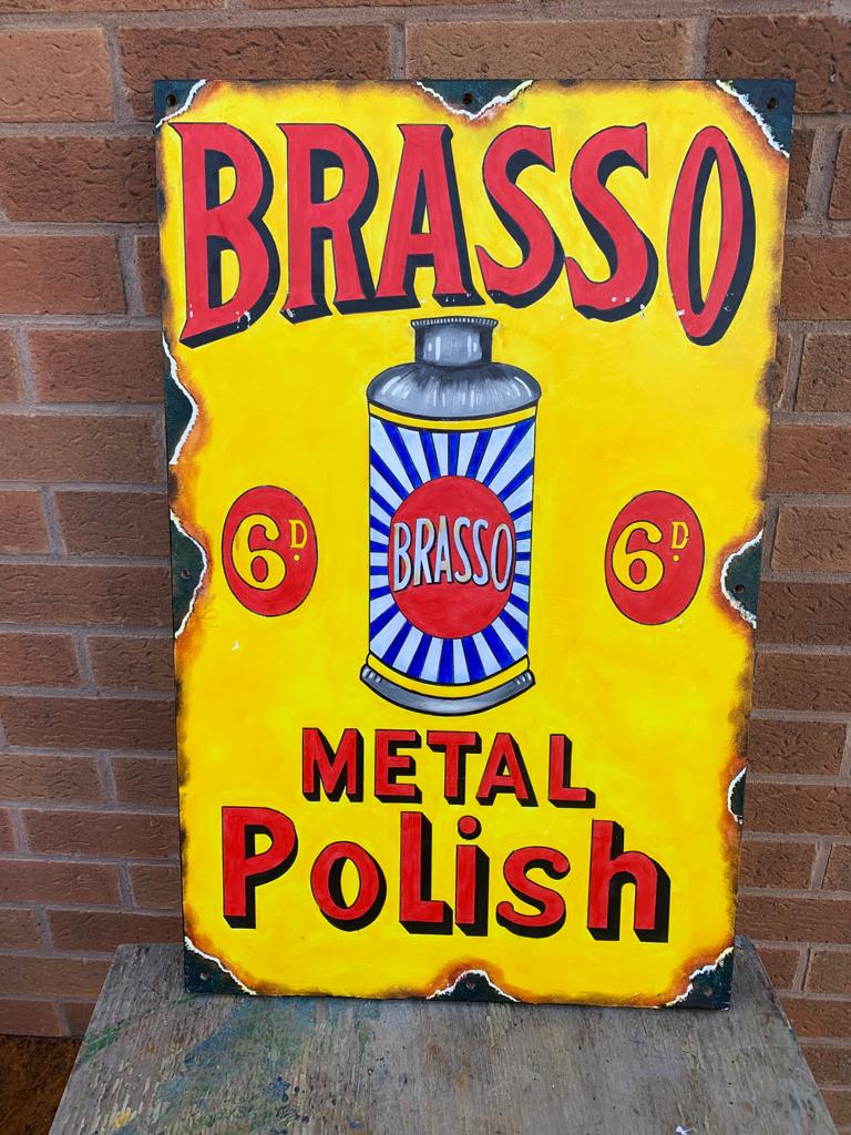 Lot 683 - BRASSO POLISH SIGN