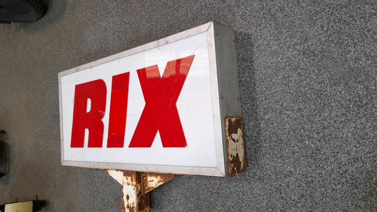 Lot 423 - DOUBLE SIDED RIX LIGHT UP SIGN