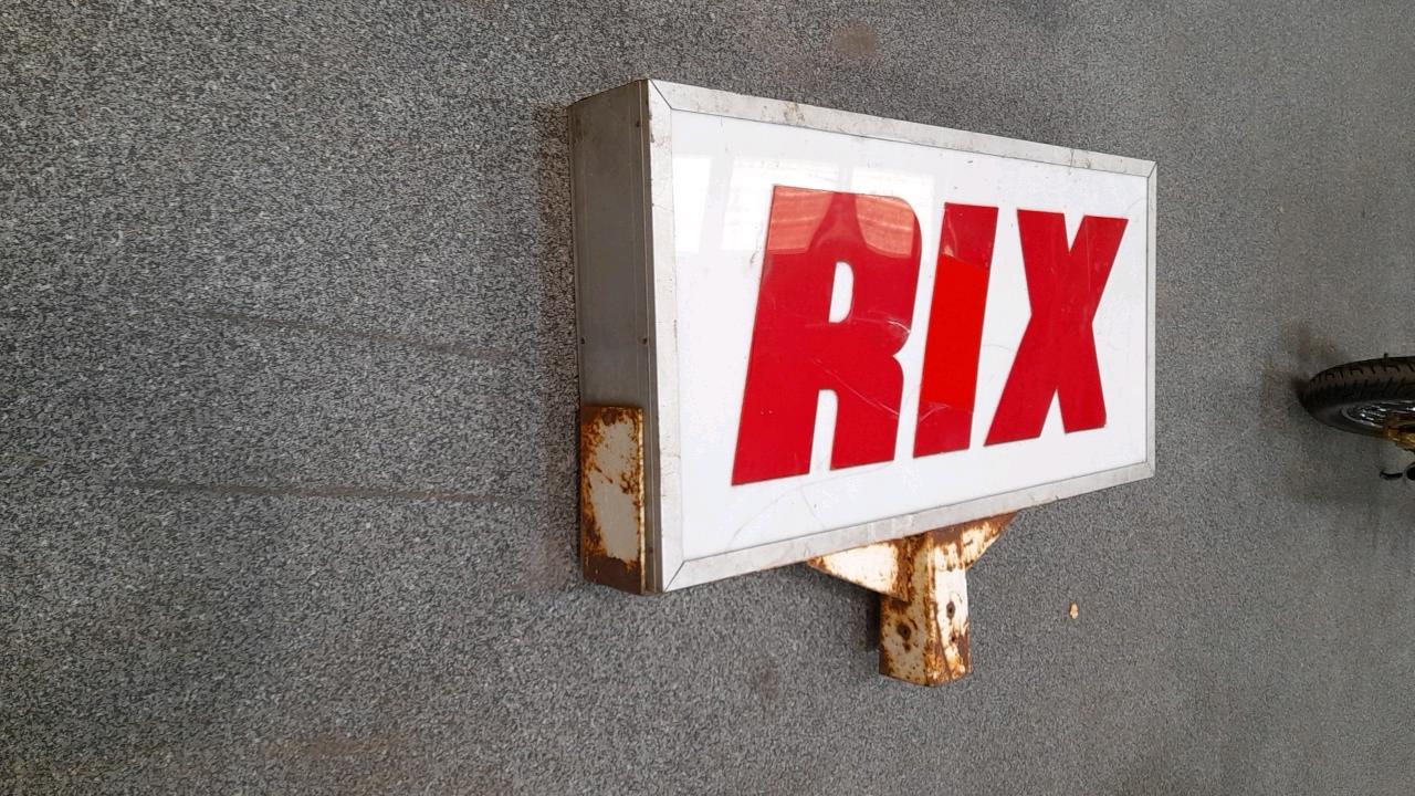 Lot 423 - DOUBLE SIDED RIX LIGHT UP SIGN