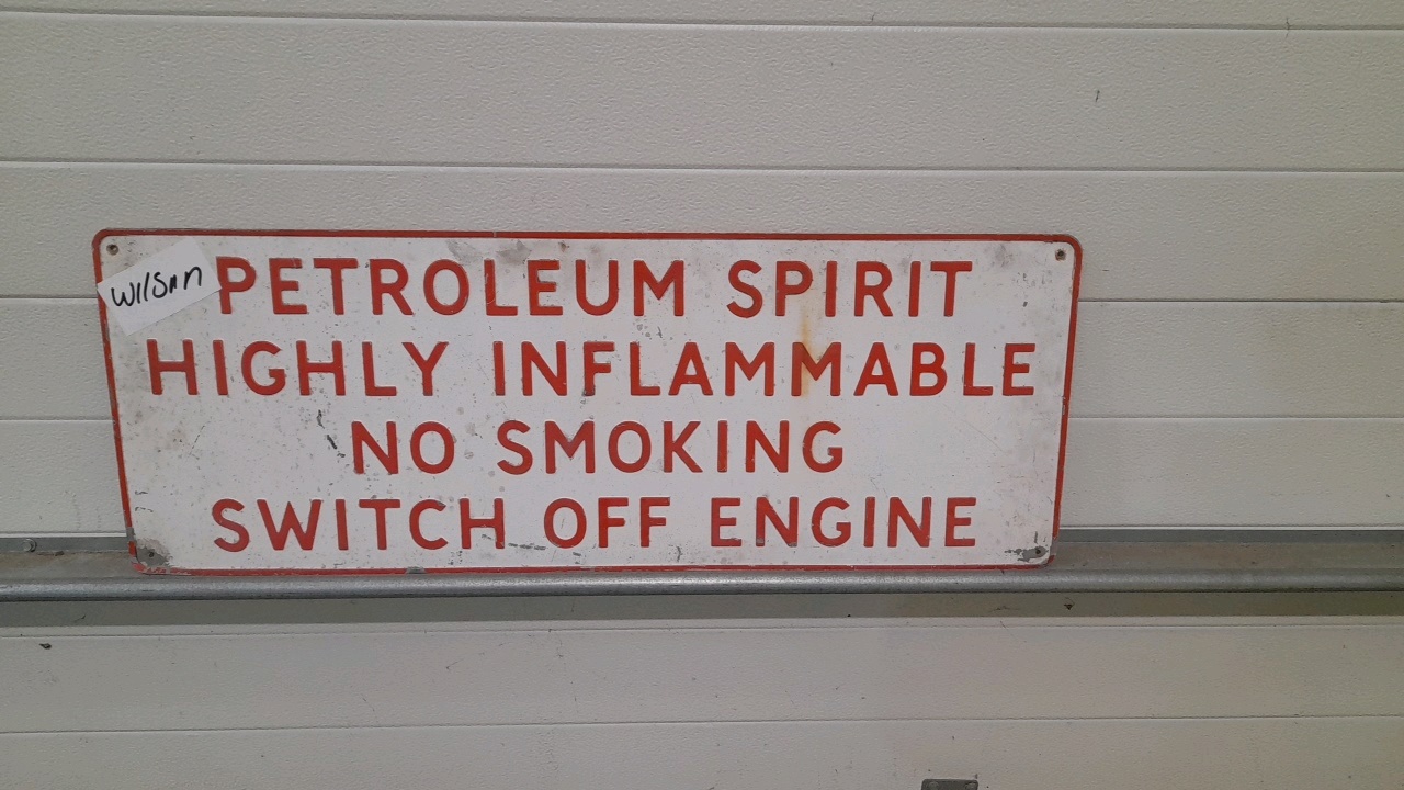 Lot 137 - PETROLIUM SPIRIT SIGN