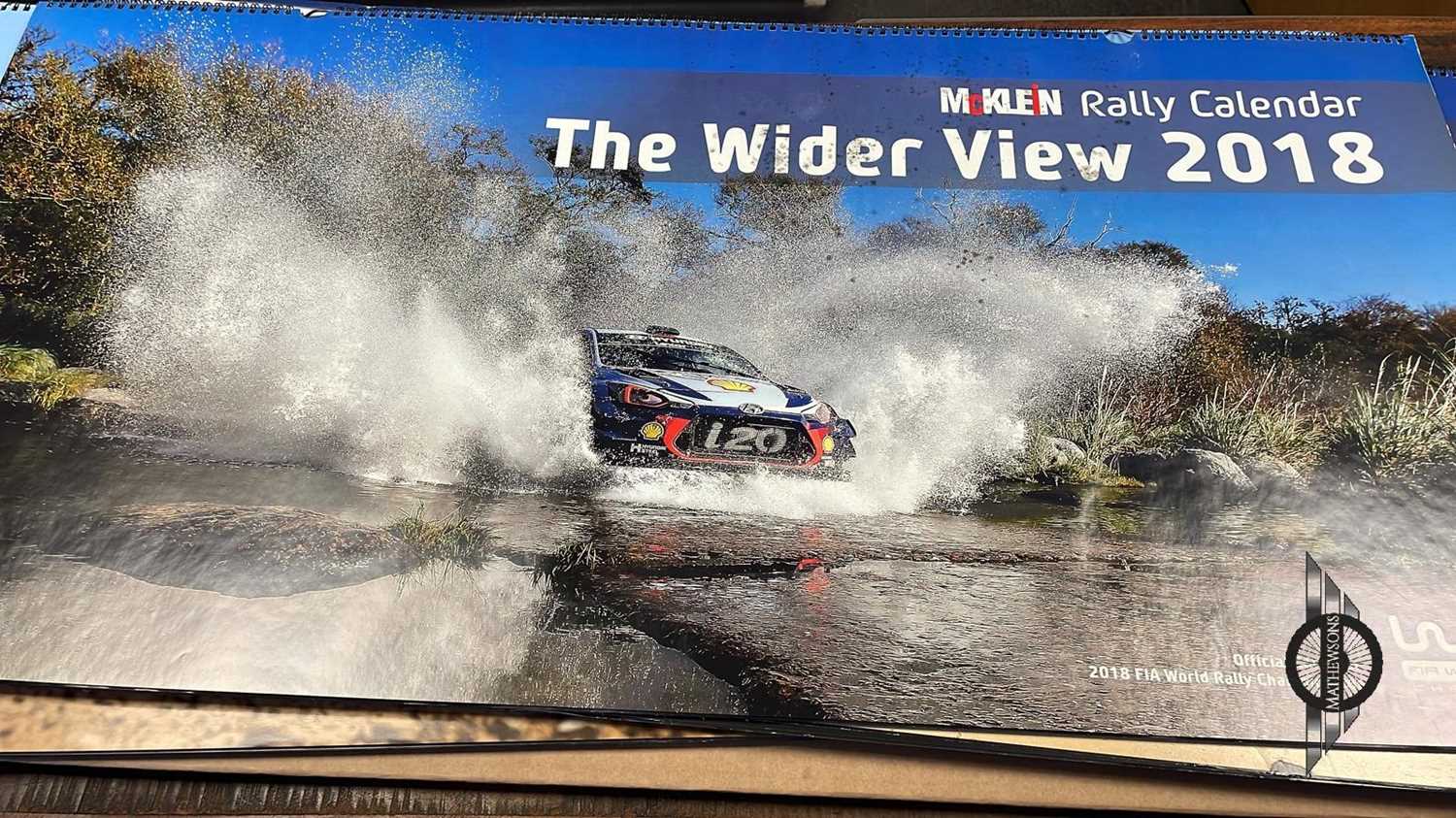 Lot 200 - 23x LARGE McKLEIN RALLY MOTORSPORT CALENDARS