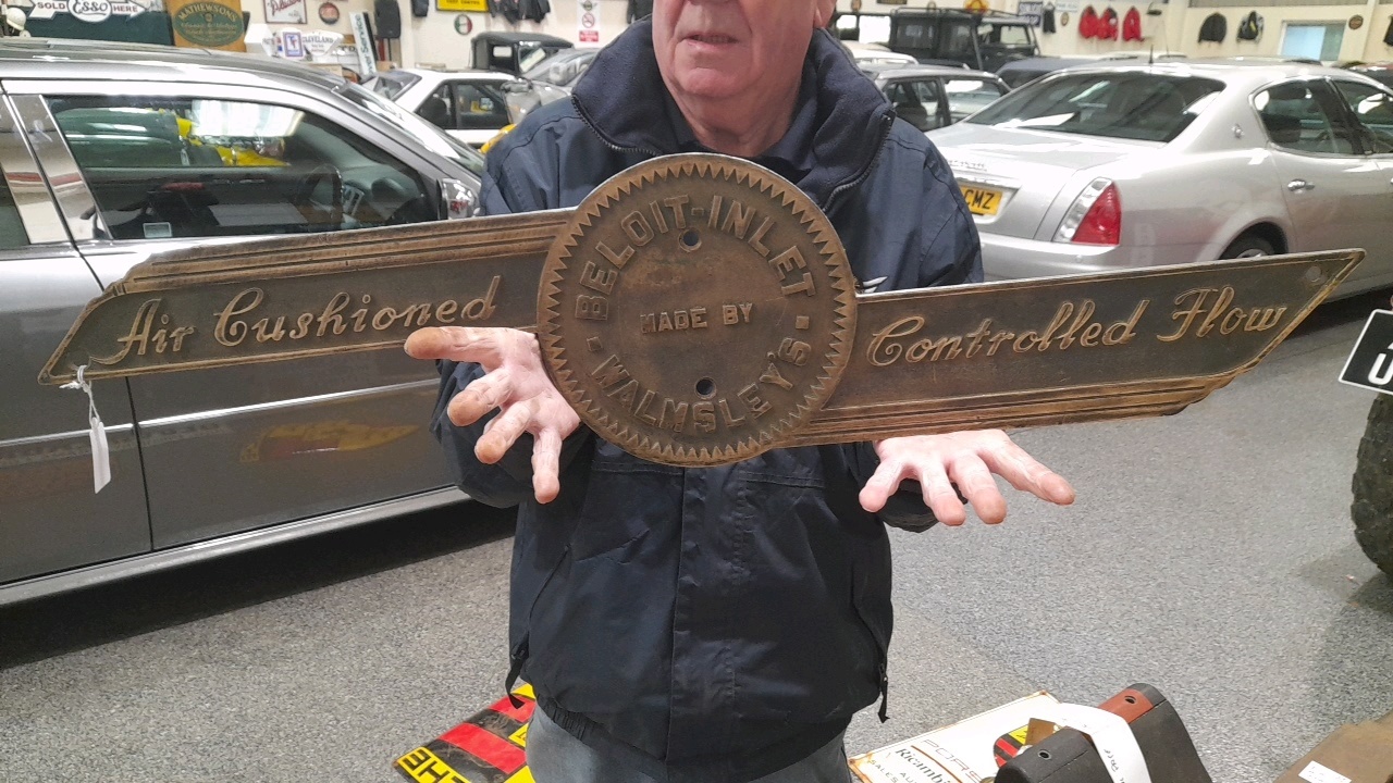 Lot 76 Brass Name Plate Fred Dibnah Mem Sale