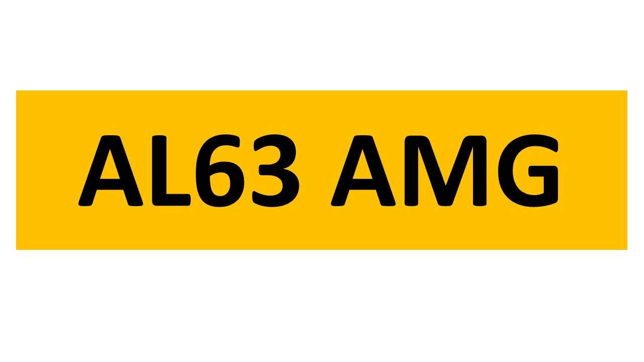Lot 9 - REGISTRATION ON RETENTION - AL63 AMG
